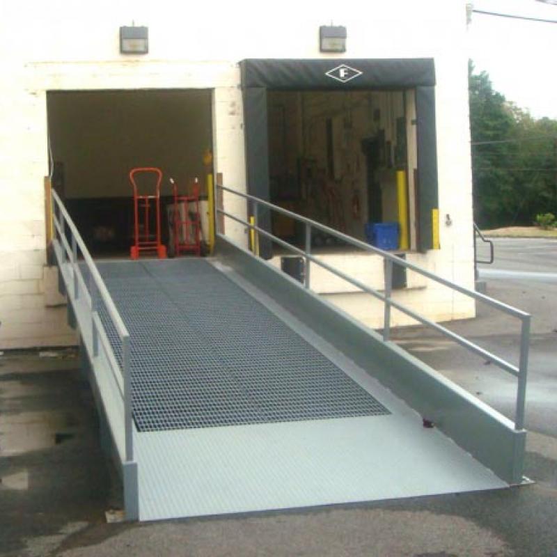 Steel Dock to Grade Ramp | W.E. Carlson Corporation