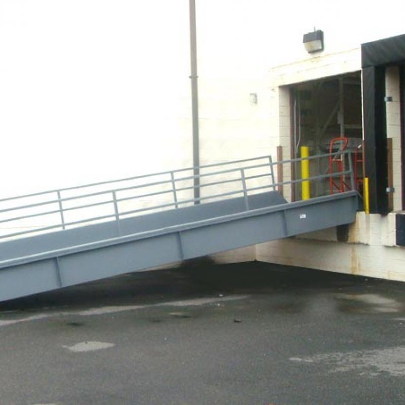 Steel Dock to Grade Ramp | W.E. Carlson Corporation